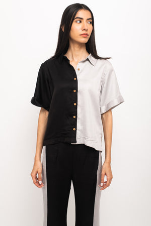 Buy Designer Color Blocked Solid Texture Co-ord Set for WomenOnline